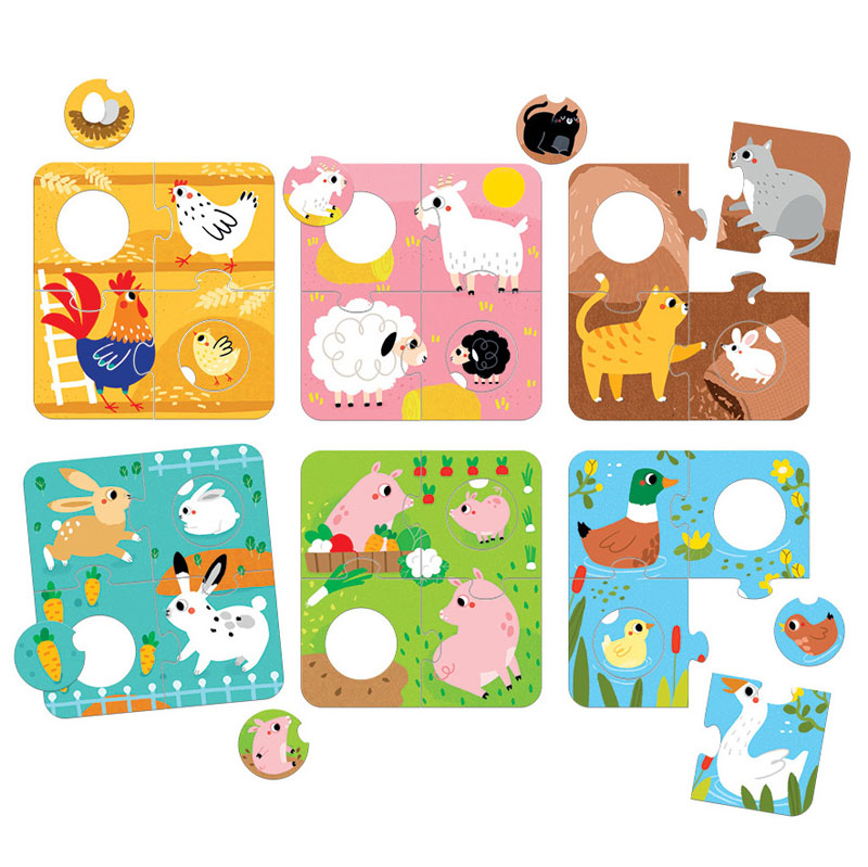 Match the Farm Animals Puzzles - Toy Sense