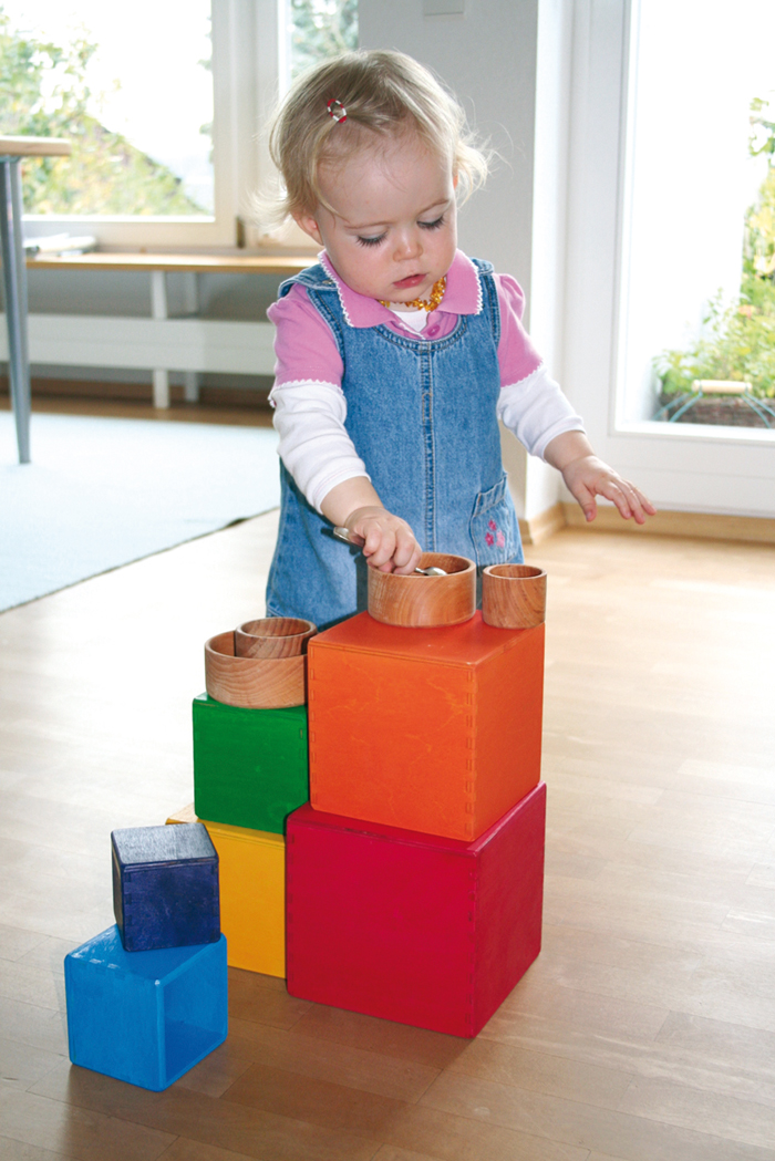 Large Rainbow Stacking Boxes - Toy Sense