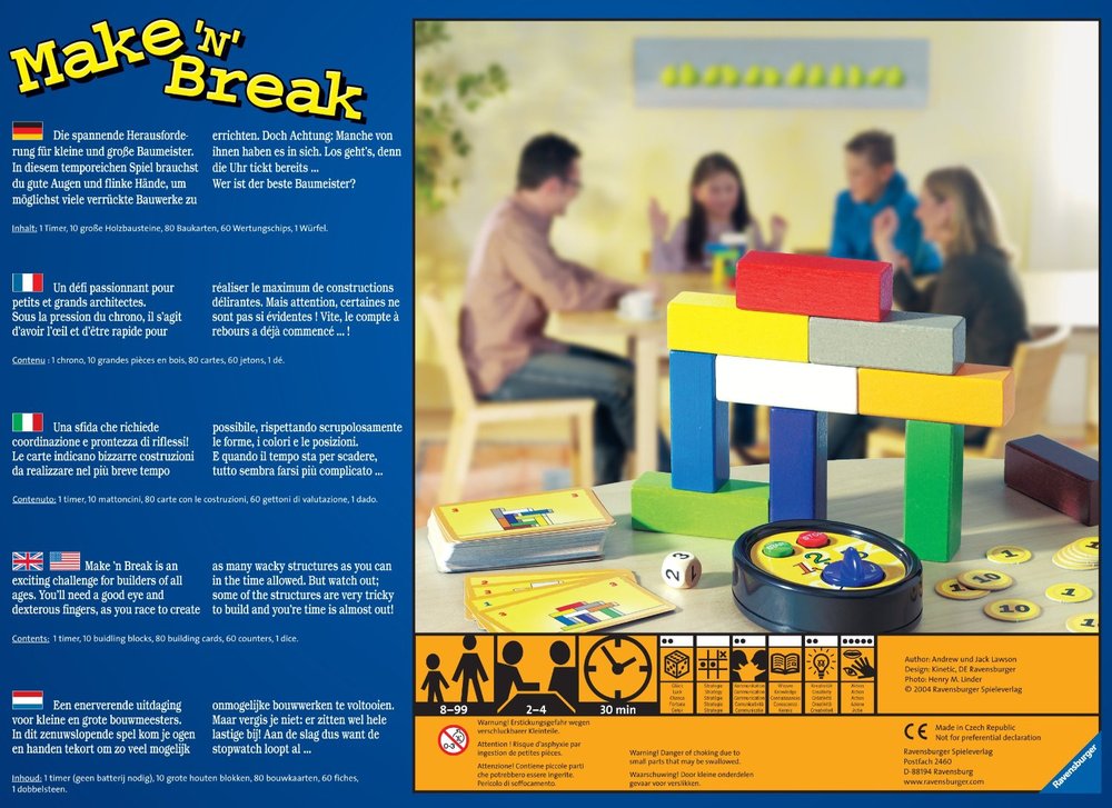 Make 'N' Break Board Game - Toy Sense Make 'N' Break Board Game - Toy Sense