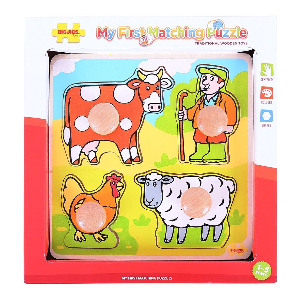 My First Peg Puzzle - Farm - Toy Sense