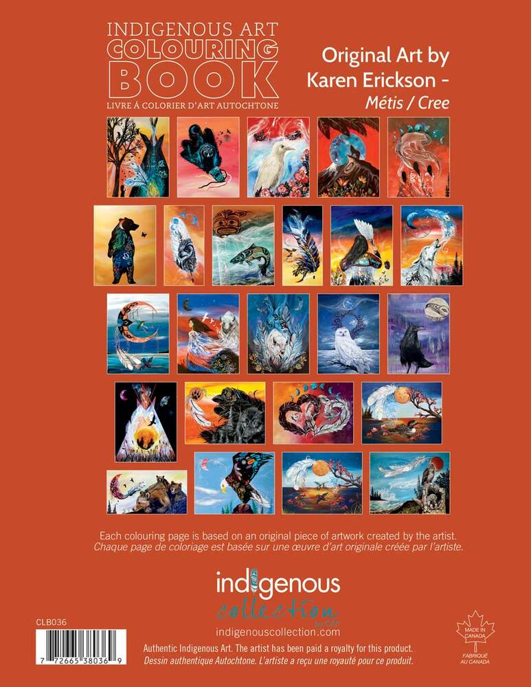 Karen Erickson - Metis/Cree Colouring Book - Toy Sense