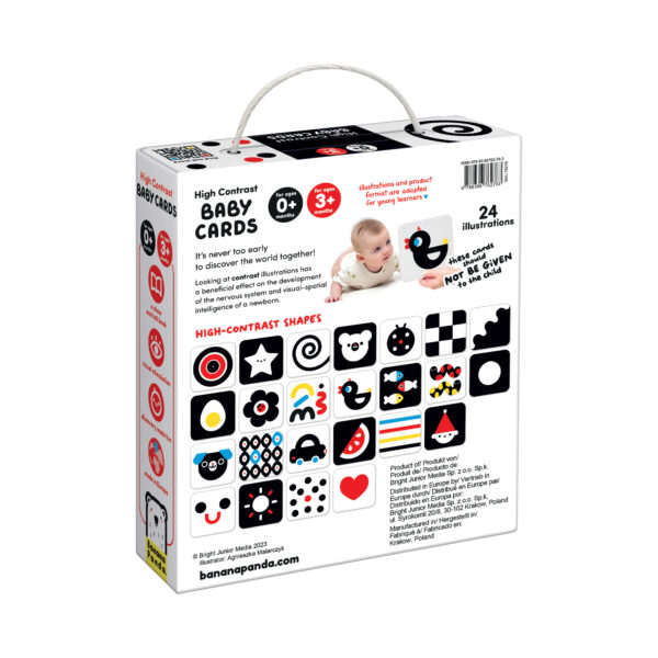 High Contrast Baby Cards - For Ages 0m+ & 3m+. - Toy Sense