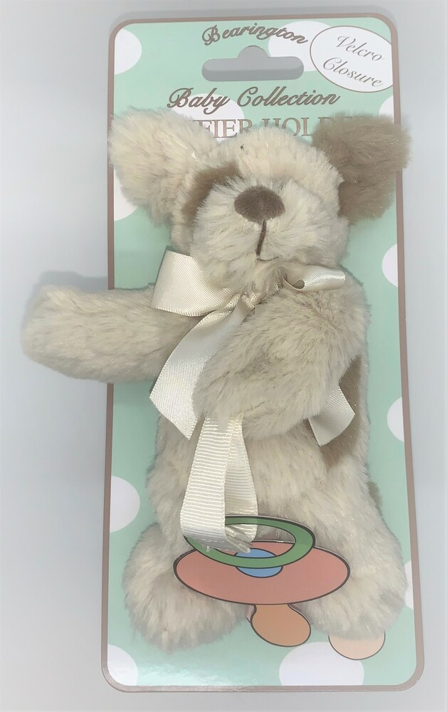 Lil' Spot Puppy Dog Paci Holder - Bearington Baby Collection - Toy Sense