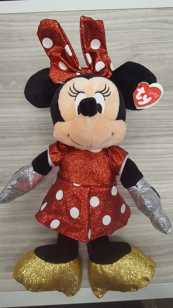 Minnie Mouse - TY Beanie Buddie Sparkle - Toy Sense