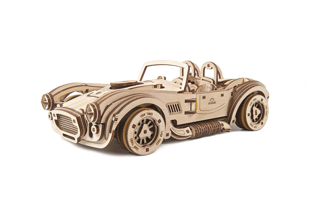 UGears Mechanical Models - Drift Cobra Racing Car - Toy Sense