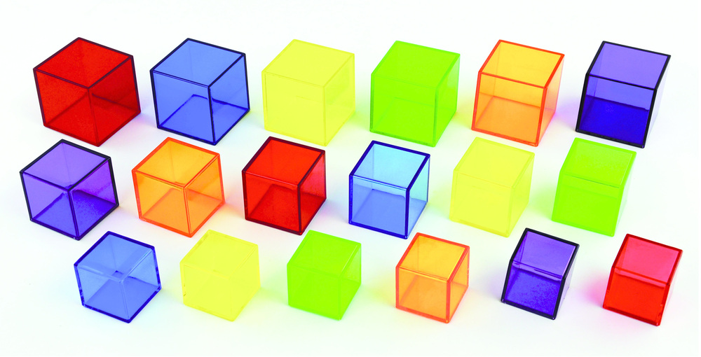 Translucent Cubes - Set of 54. - Toy Sense