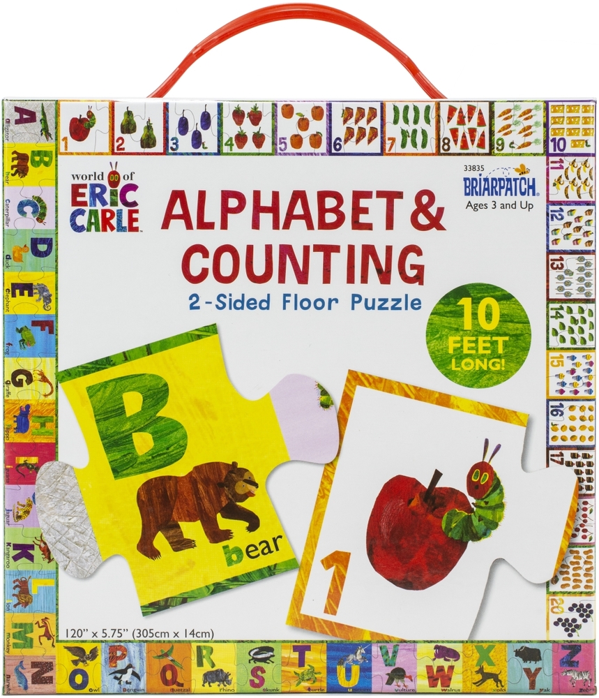 Eric Carle Alphabet & Counting 2-Sided Floor Puzzle . - Toy Sense