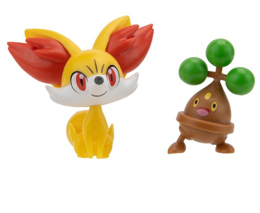 Pokemon Battle Figure 2 Pack Fennekin and Bonsly Toy Sense