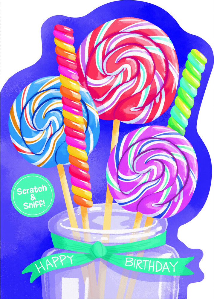 Scratch & Sniff Candy Birthday Card - Toy Sense