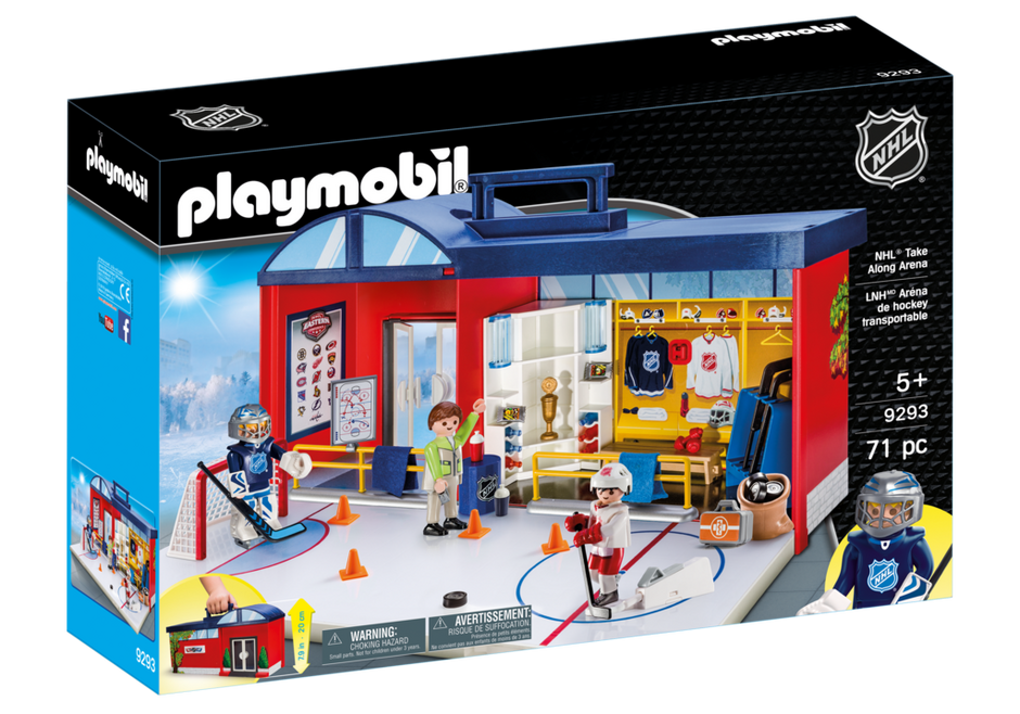 Playmobil nhl locker room play box store