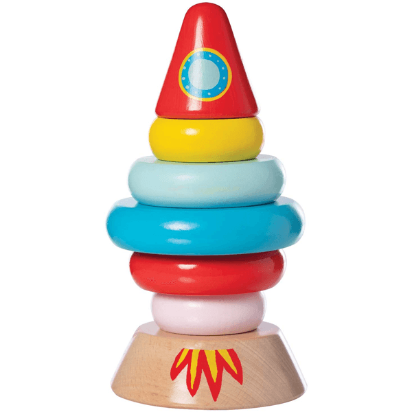 Magnetic Wood Stacker Rocket - Toy Sense